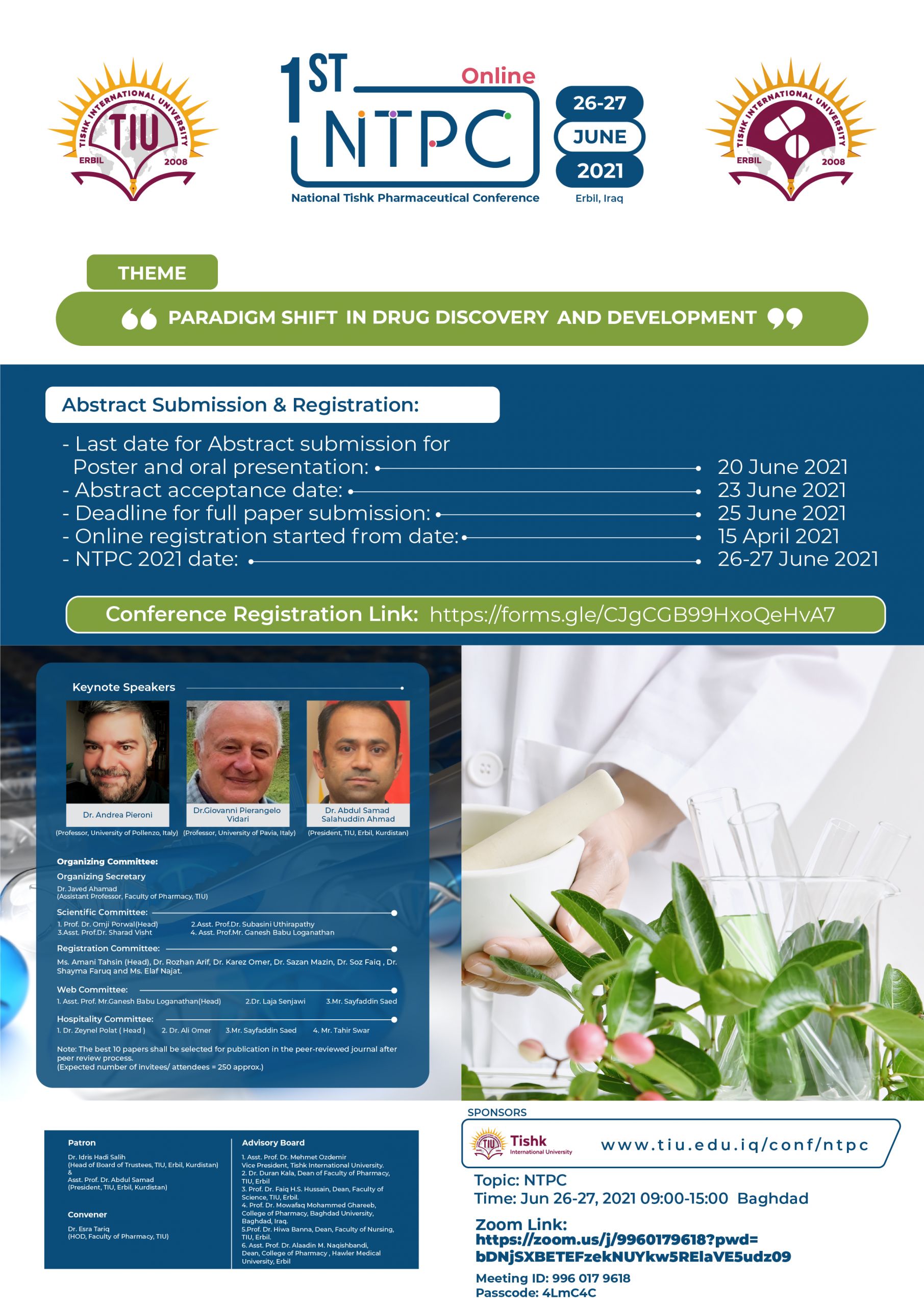 NPTC 2021 Poster | Pharmacy Faculty